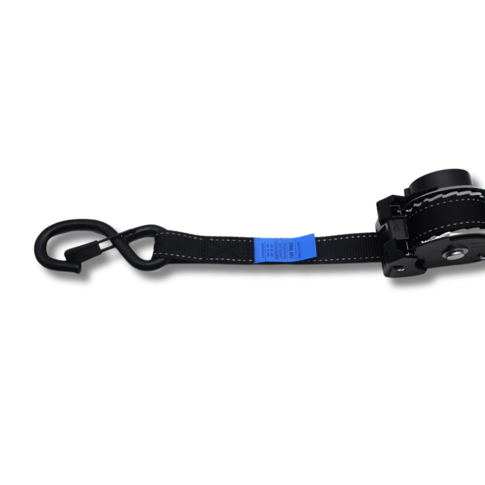 Retractable Ratchet Strap - 3.5M x 25mm (Black)